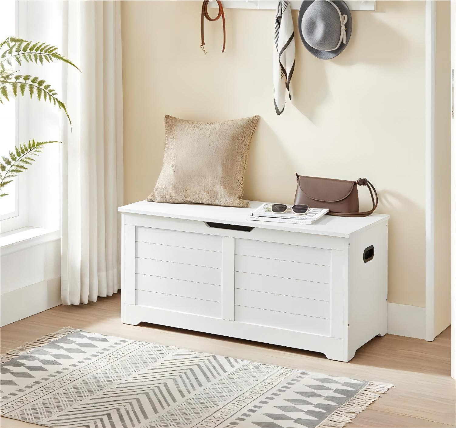 Red Barrel Studio® Storage Chest, Storage Trunk With 2 Safety Hinges ...
