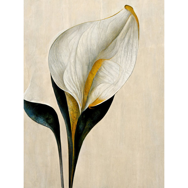 Wee Blue Coo Cala Lily Abstract Flower Lilies Minimalist - Print ...