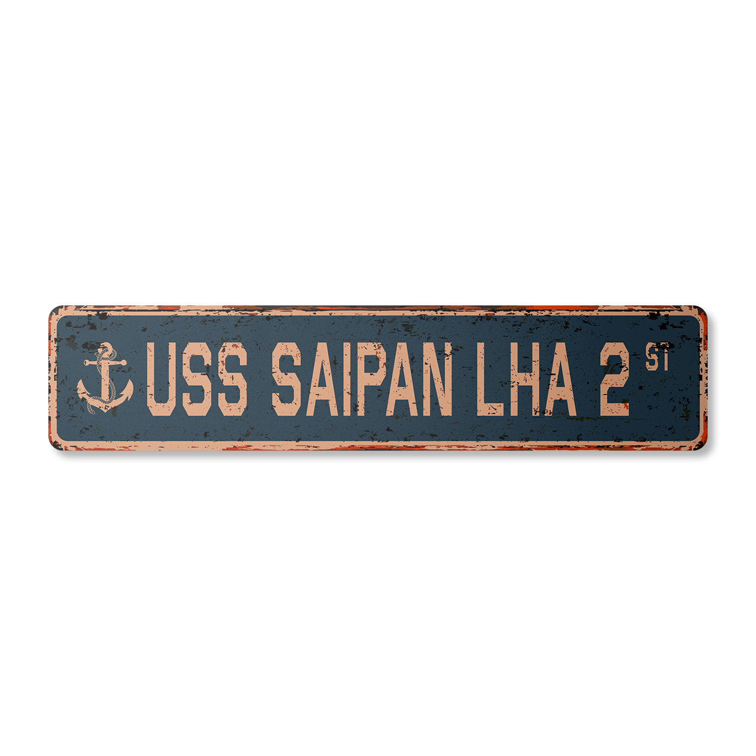 SignMission Saipan Lha 2 Street Sign Heavy Duty Plastic 4" X 18" | Wayfair
