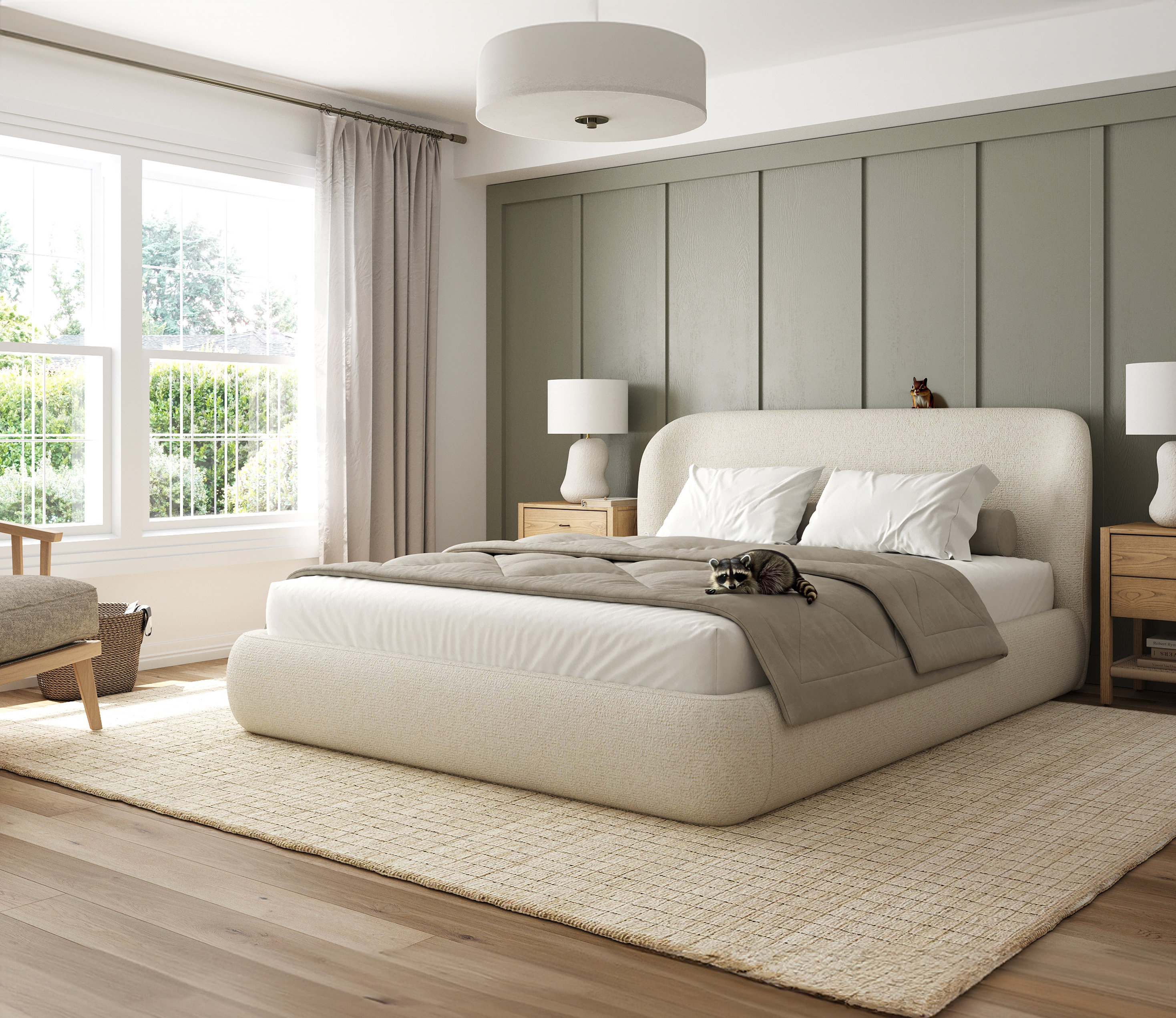 Latitude Run® Lacricia Platform Bed Frame with Wingback Headboard ...