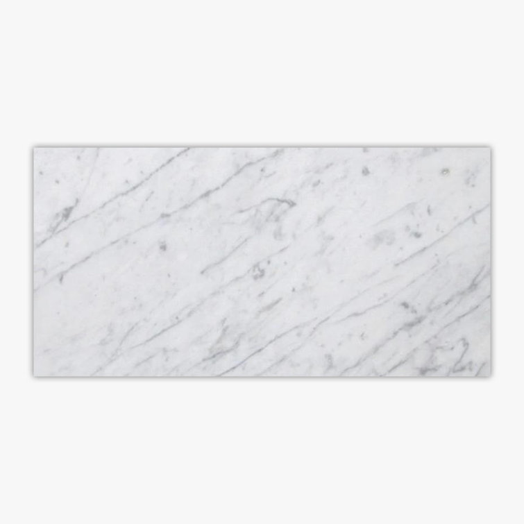 Calacatta Tile Carreau de sol et mur 18 po x 36 po aspect marbre ...