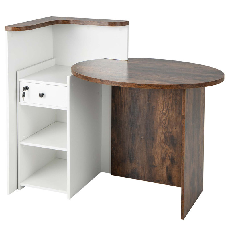 Ebern Designs As Pic Wood Reception Desk | Wayfair