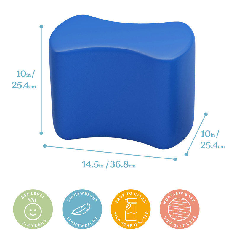 ECR4Kids SoftZone Toddler Modular Stool Set, Flexible Seating, 6-Piece ...