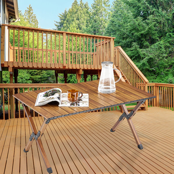 Winston Porter Anahla Folding Metal Camping Table | Wayfair