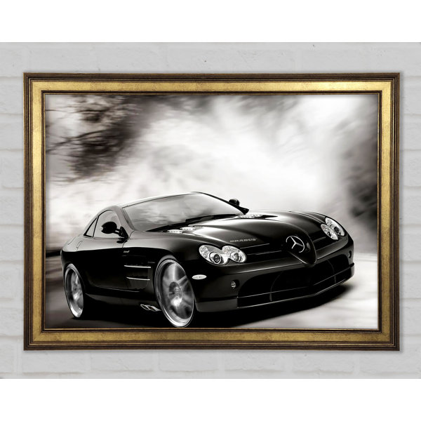 Ebern Designs Mercedes Maclaren Black And - Single Picture Frame Art ...