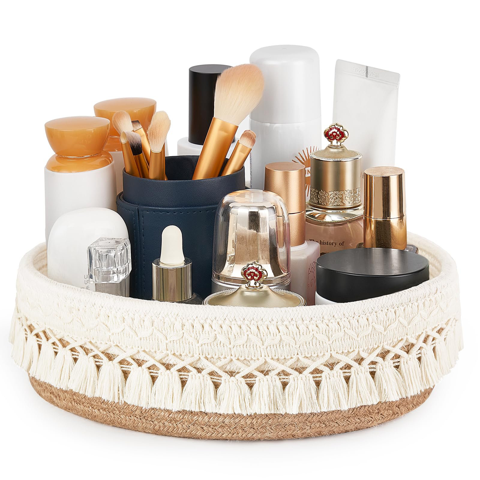 Dakota Fields Makeup Perfume Holder Organizer Macrame Decorative Woven ...