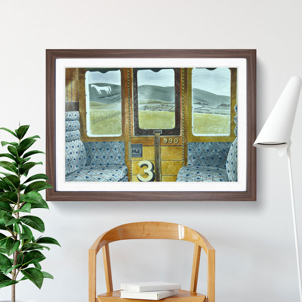 East Urban Home Train Landscape by Eric Ravilious - Picture Frame ...