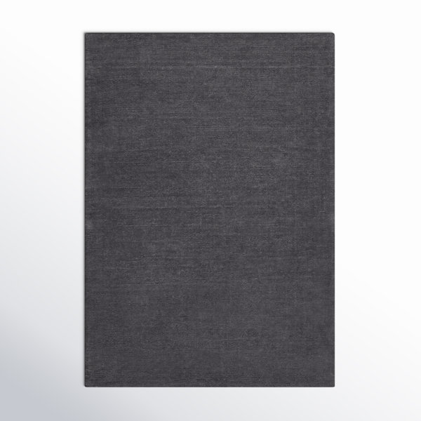 AllModern Crowe Wool Charcoal Gray Area Rug & Reviews | Wayfair