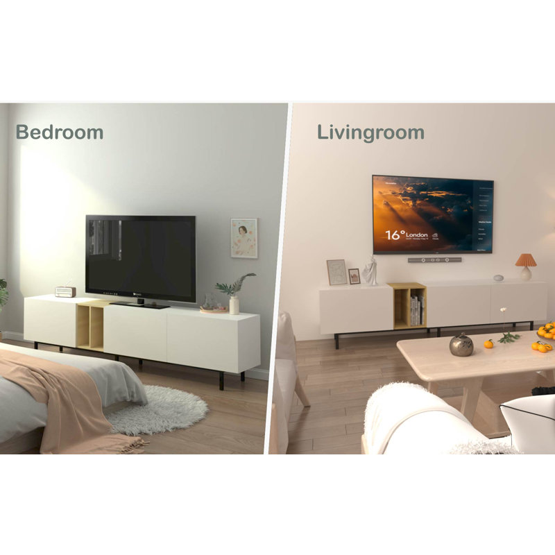 Latitude Run® Calvyn 76.71'' W Storage Credenza | Wayfair