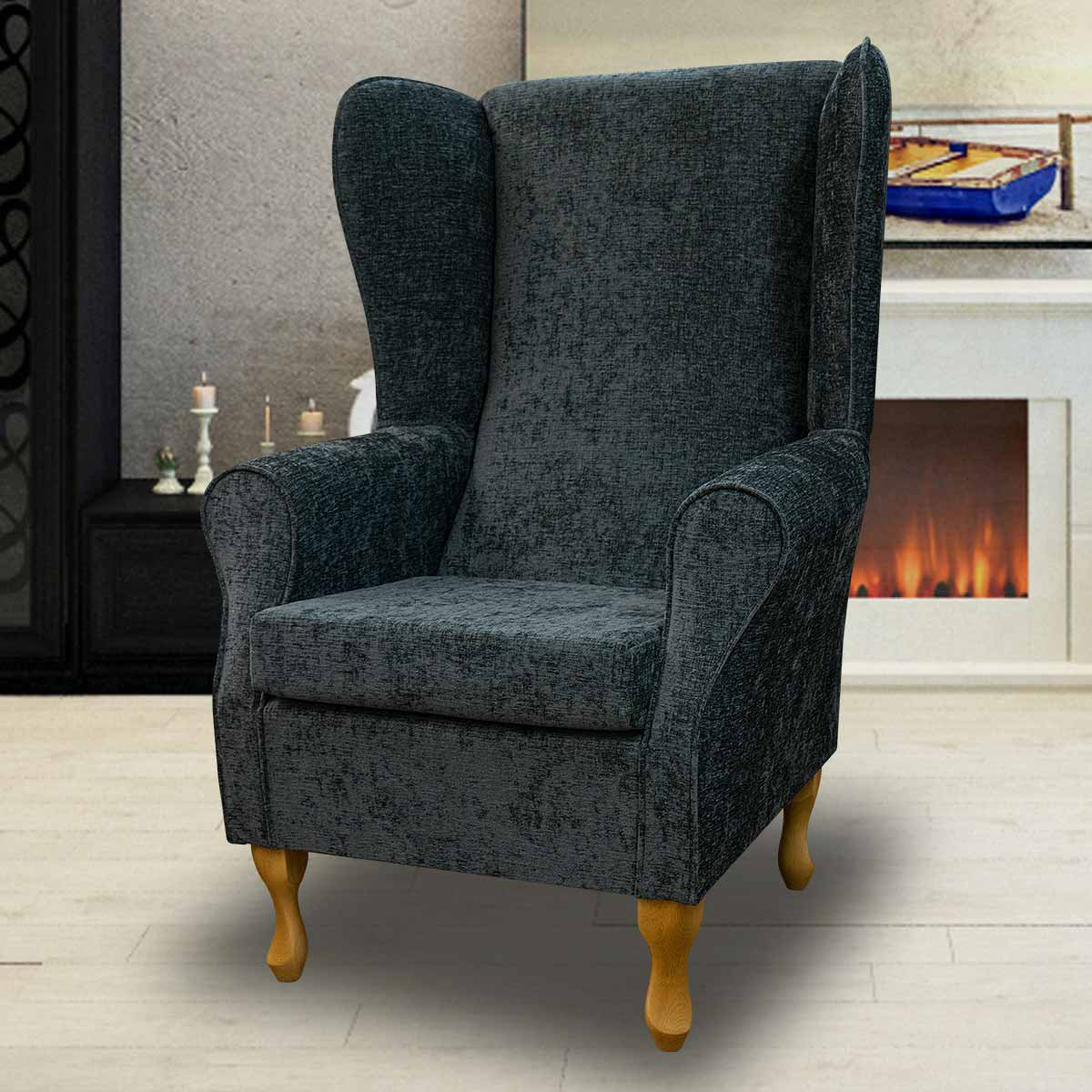 Beaumont 79cm Wide Tufted Wingback Chair | Wayfair.co.uk