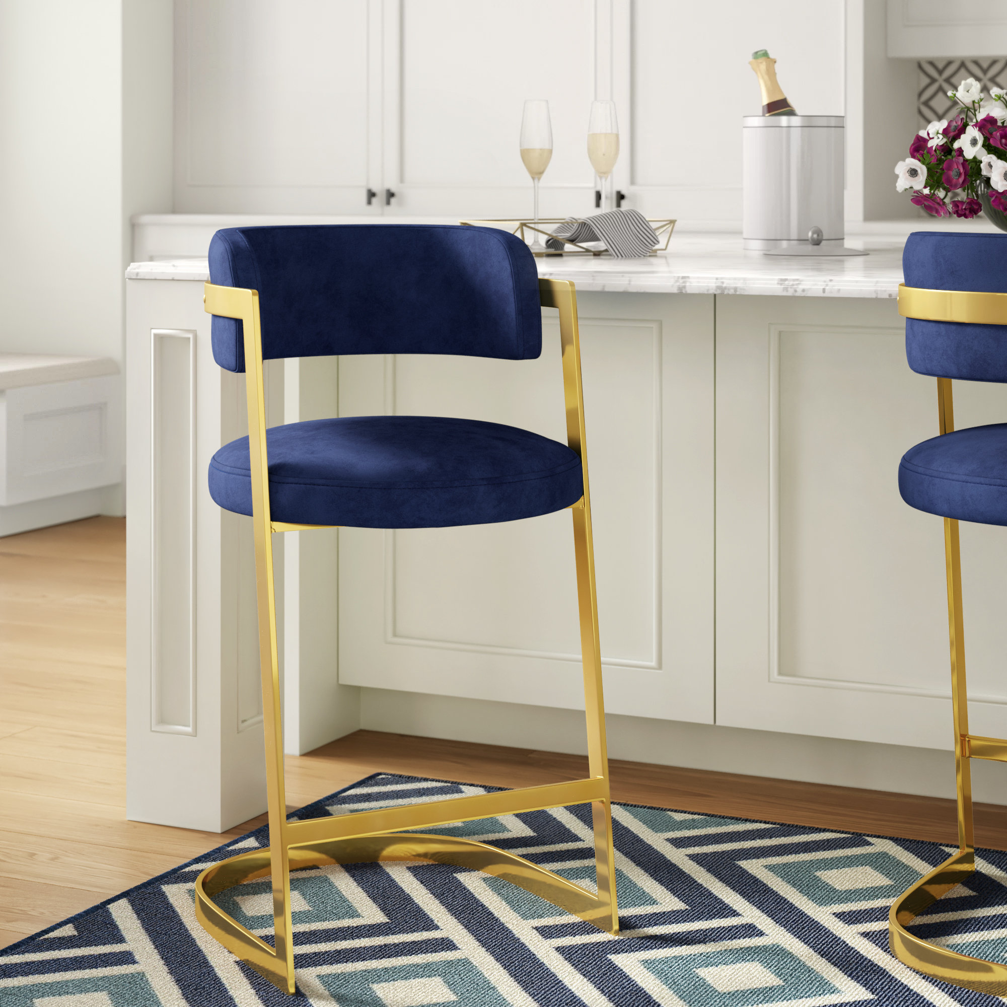 Everly Quinn Wickley 26'' Counter Stool & Reviews | Wayfair