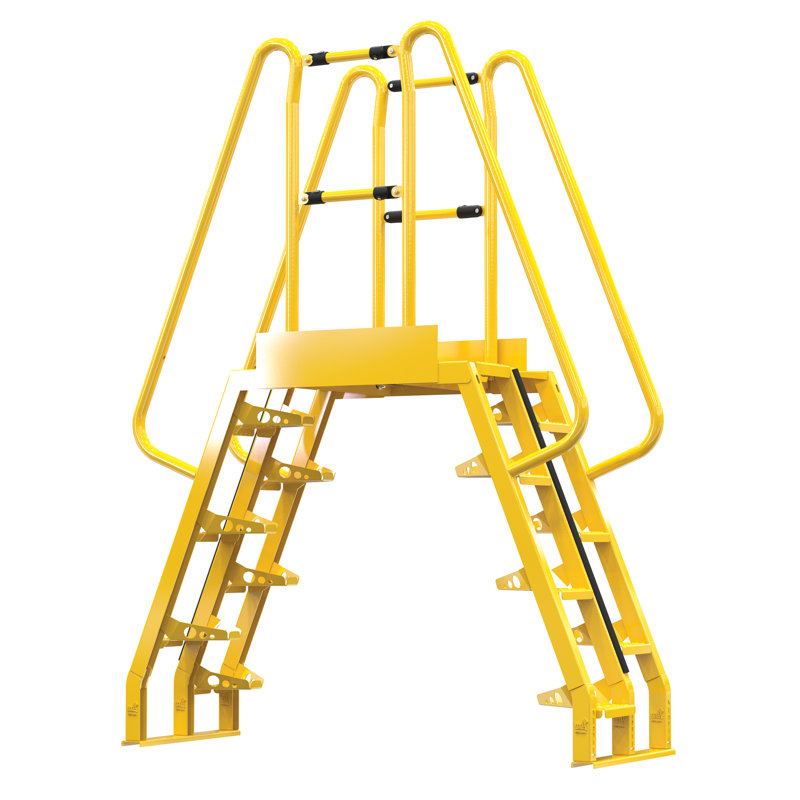 Vestil 7.52' Steel Cross Over Ladder | Wayfair