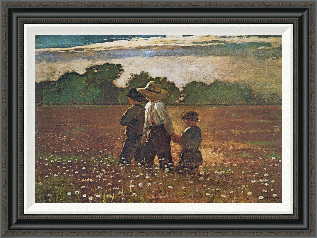Vault W Artwork In the Mowing by Winslow Homer - Picture Frame Print ...