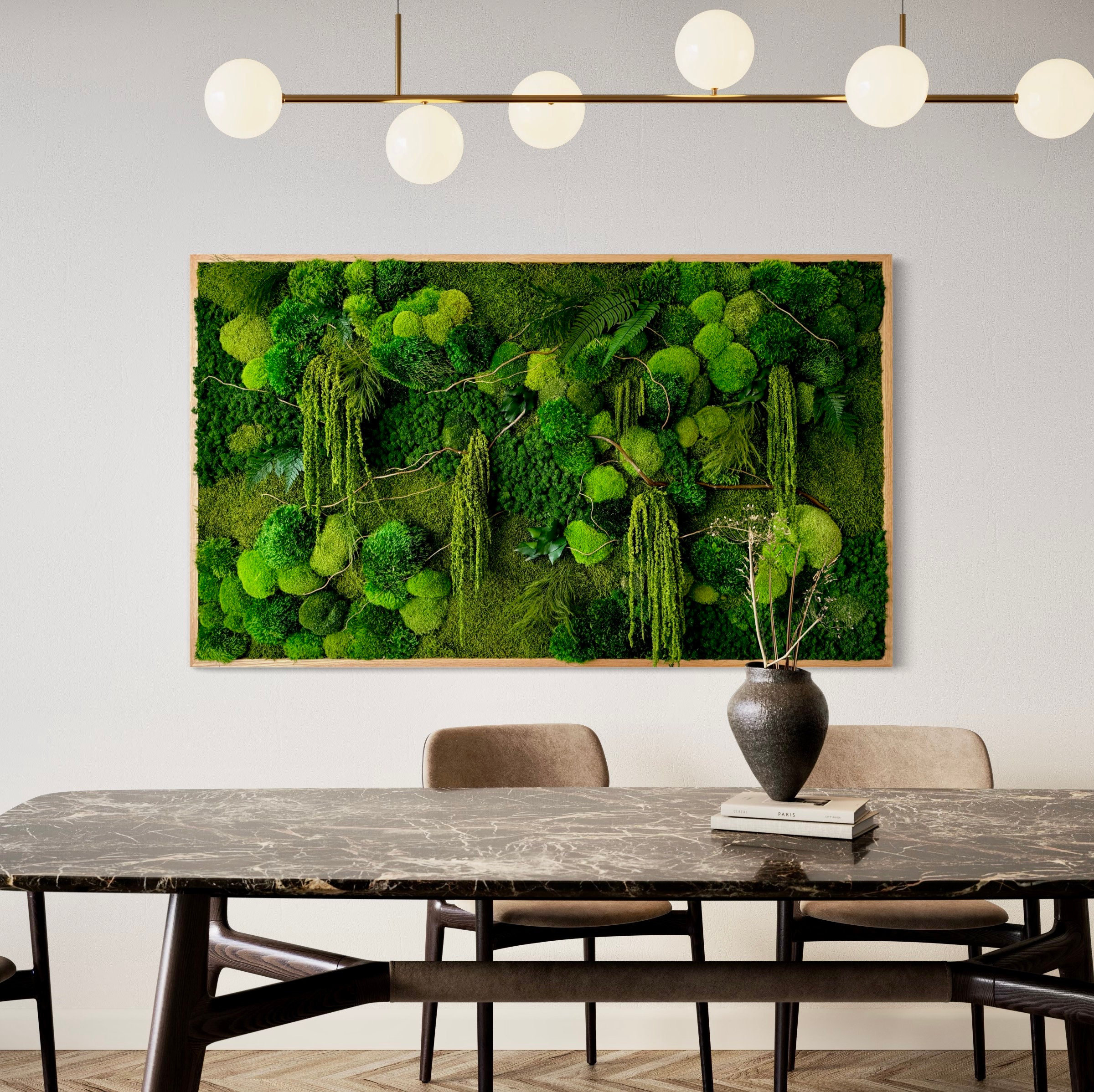 Symbiotikwalls Moss Wall Art | Green Plant Wall Décor | Moss Panels For ...