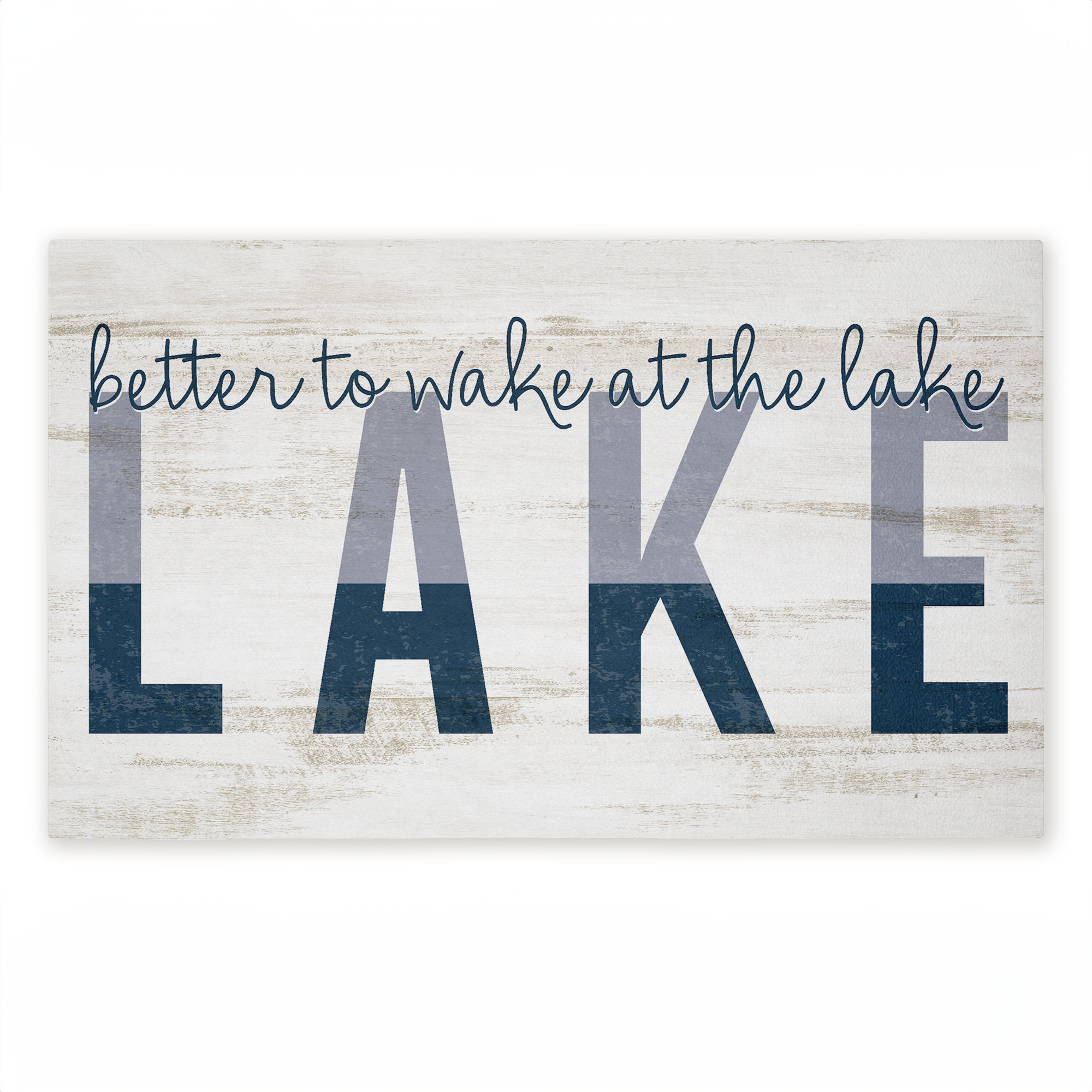 Breakwater Bay Better To Wake At Lake Printed Outdoor Door Mat, design ...