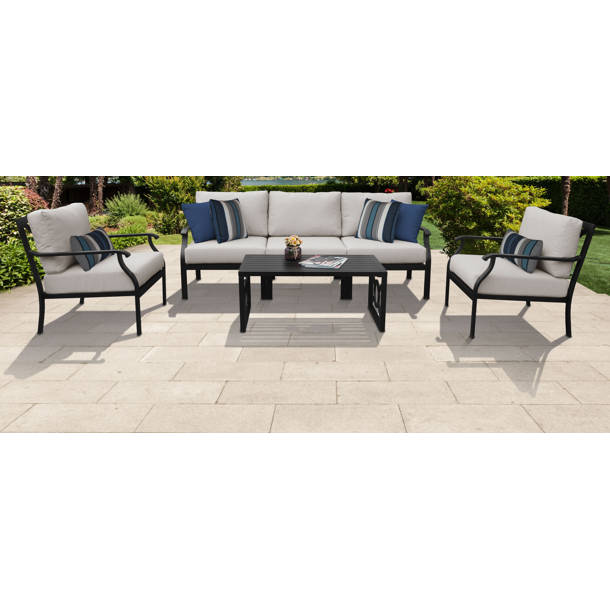 Madison Metal Outdoor Ottoman & Reviews | Birch Lane