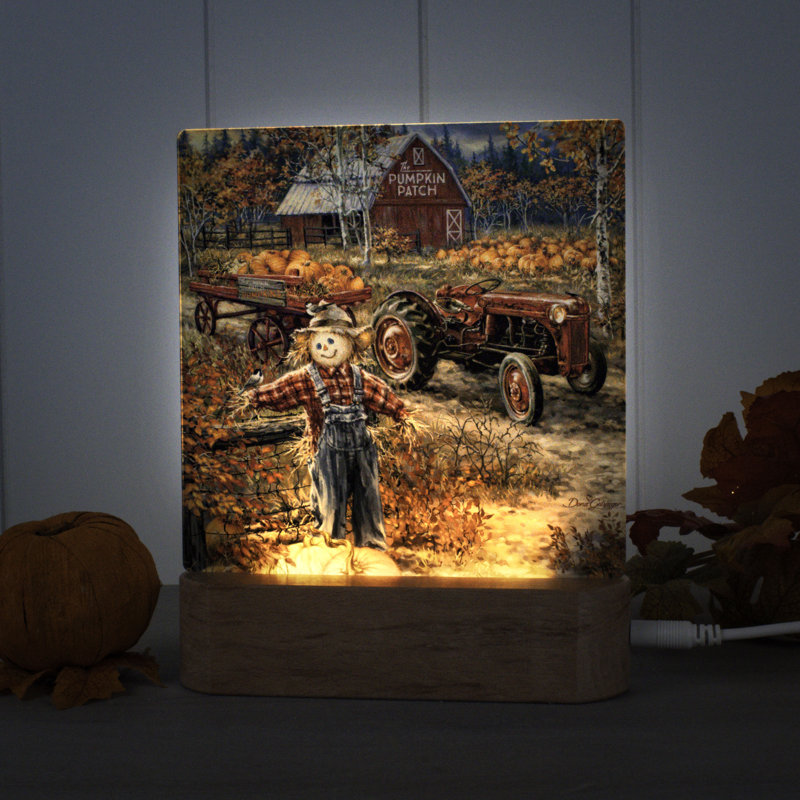 Glow Decor Pumpkin Patch Night Light | Wayfair