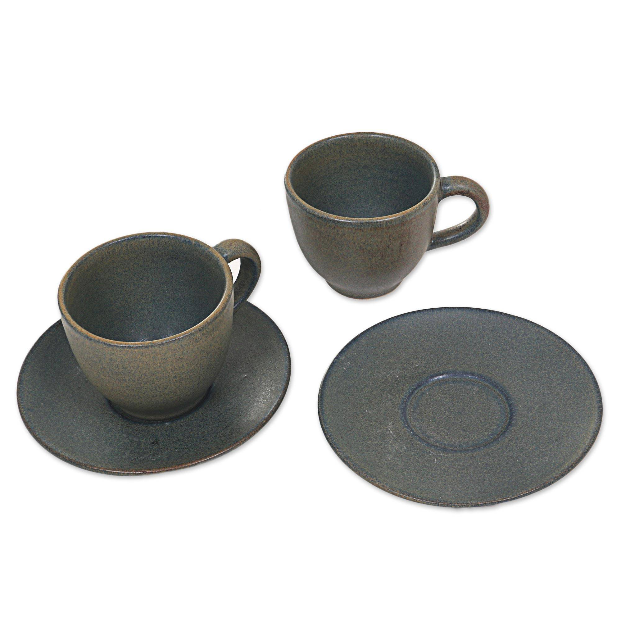 Loon Peak® Causey Pair Memory Cups and Saucers Indonesia Tea Cup | Wayfair