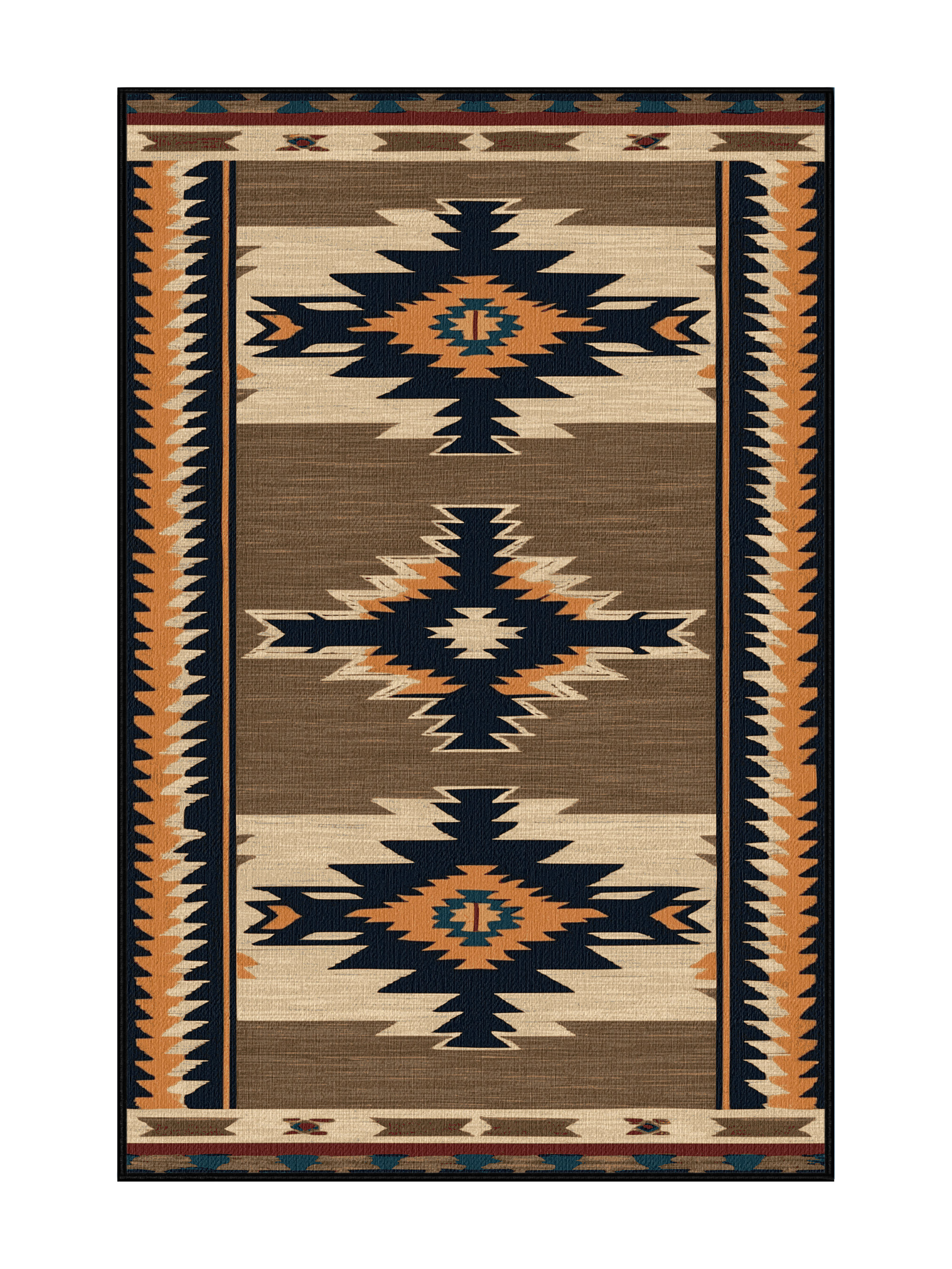 Foundry Select Washable Wagon Wheel Southwestern Area Rug | Wayfair