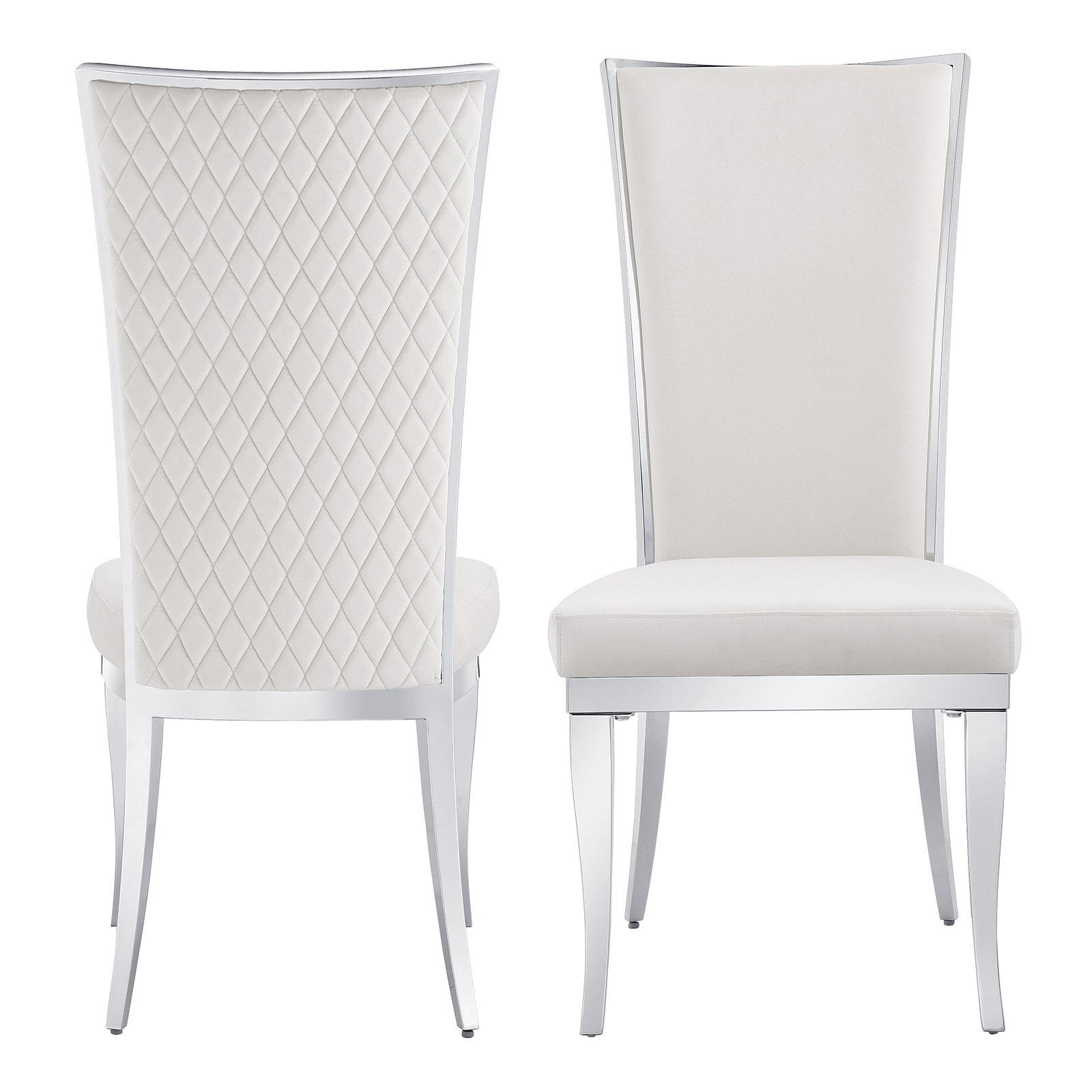 Rosdorf Park Kerilee Velvet Metal Parsons Chair Dining Chair | Wayfair