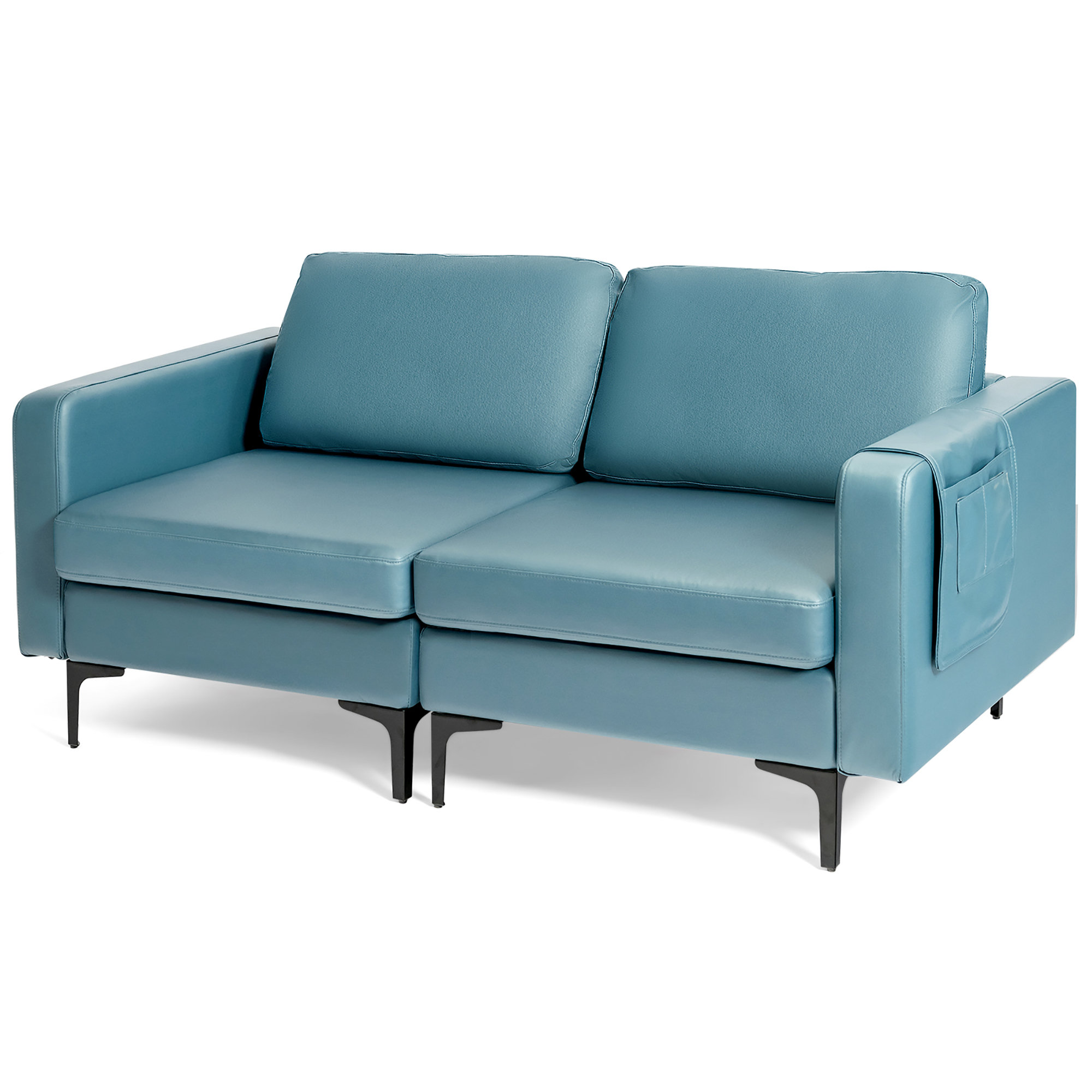Ivy Bronx Dahnya 66" Square Arm Loveseat | Wayfair