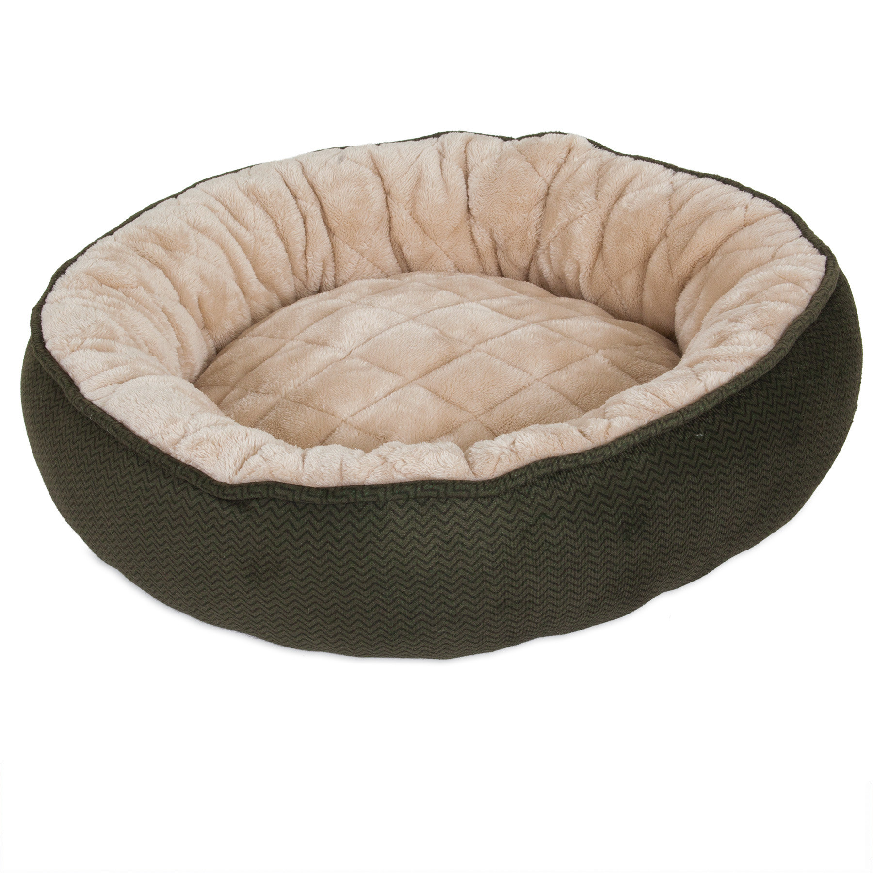 Tucker Murphy Pet™ Howells Quilted Round Lounger Doughnut & Reviews ...