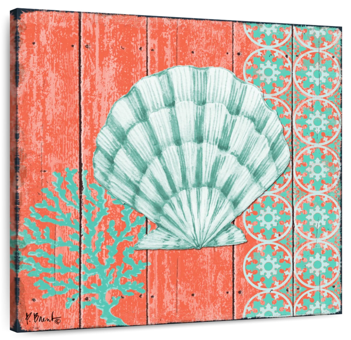 Breakwater Bay Aletra Indigo Sea Coral II | Wayfair