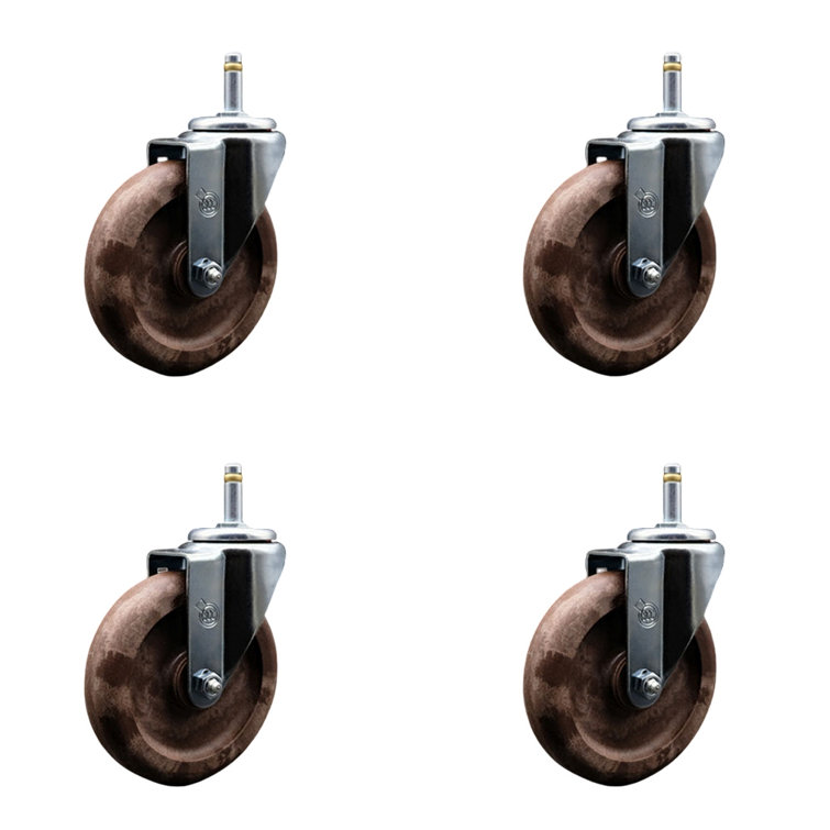 Service Caster Grip Ring Stem Caster Set | Wayfair