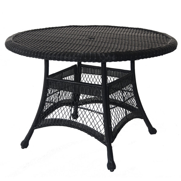 Charlton Home® Starcher Wicker Dining Table & Reviews | Wayfair