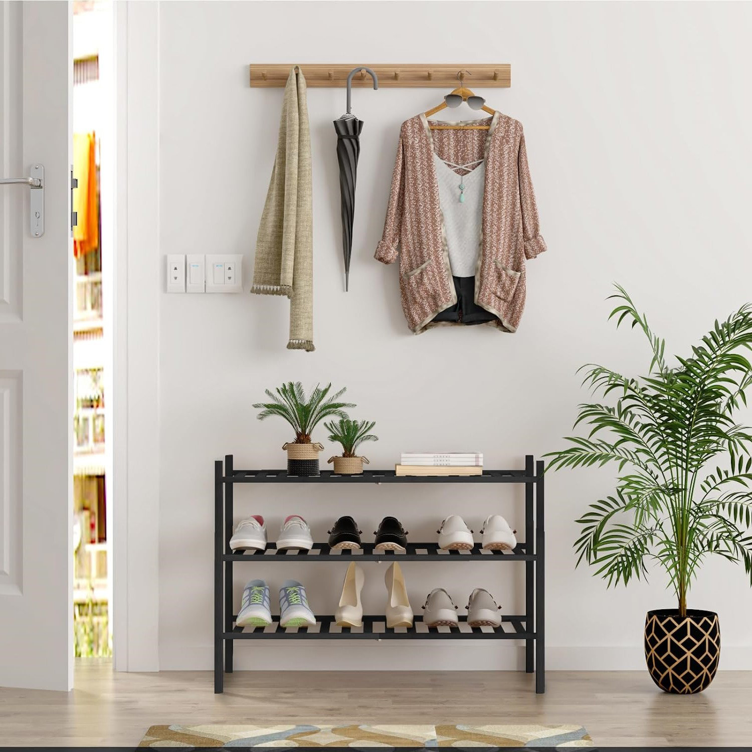 Rebrilliant 12 Pair Shoe Rack | Wayfair