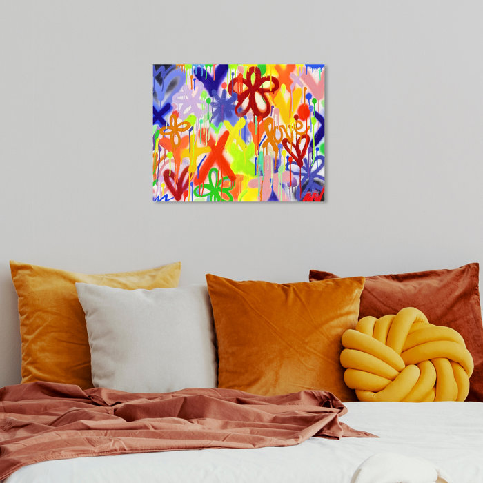 Red Barrel Studio® Corey Paige - Graffiti Street Citrus On Canvas Print ...
