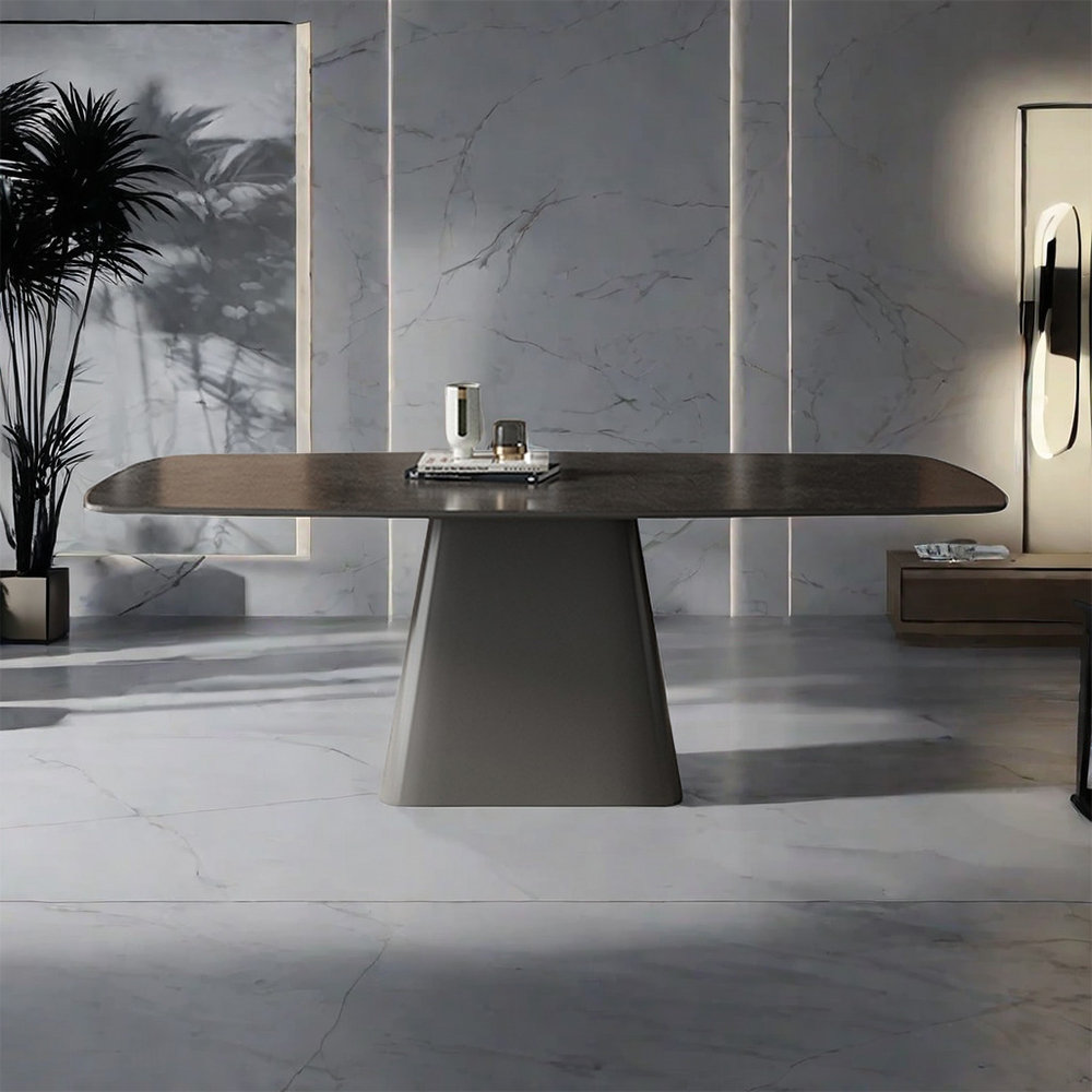 Lane Design Light luxury rock slab rectangular dining table - Wayfair ...