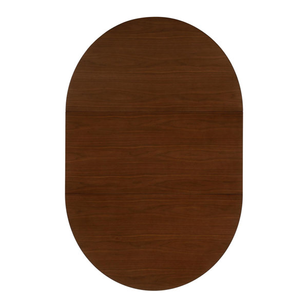 George Oliver Kaylien Extendable Oval Dining Table in Brown | Wayfair