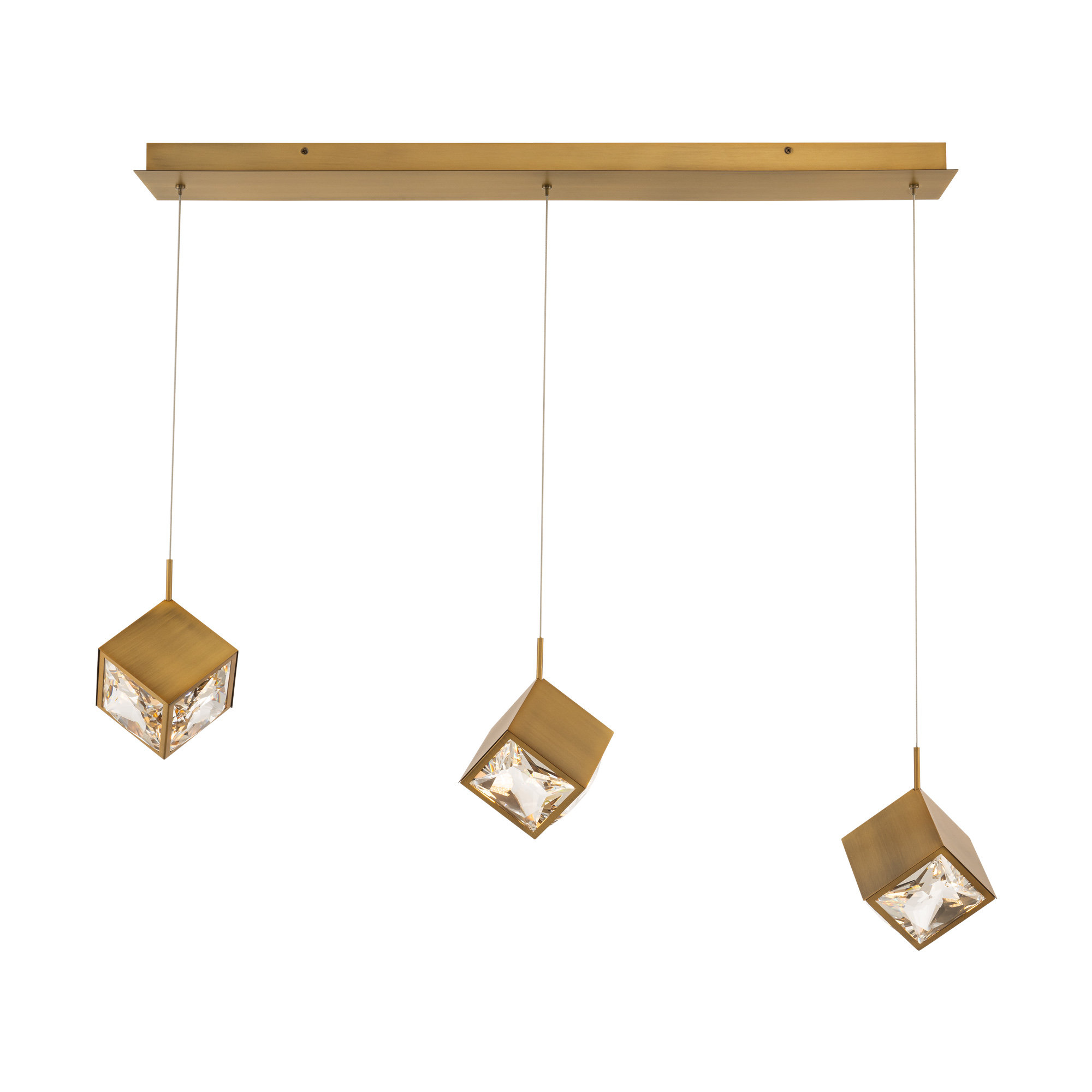 dweLED Ice Cube Linear Multi-Light 4-CCT Pendant | Perigold