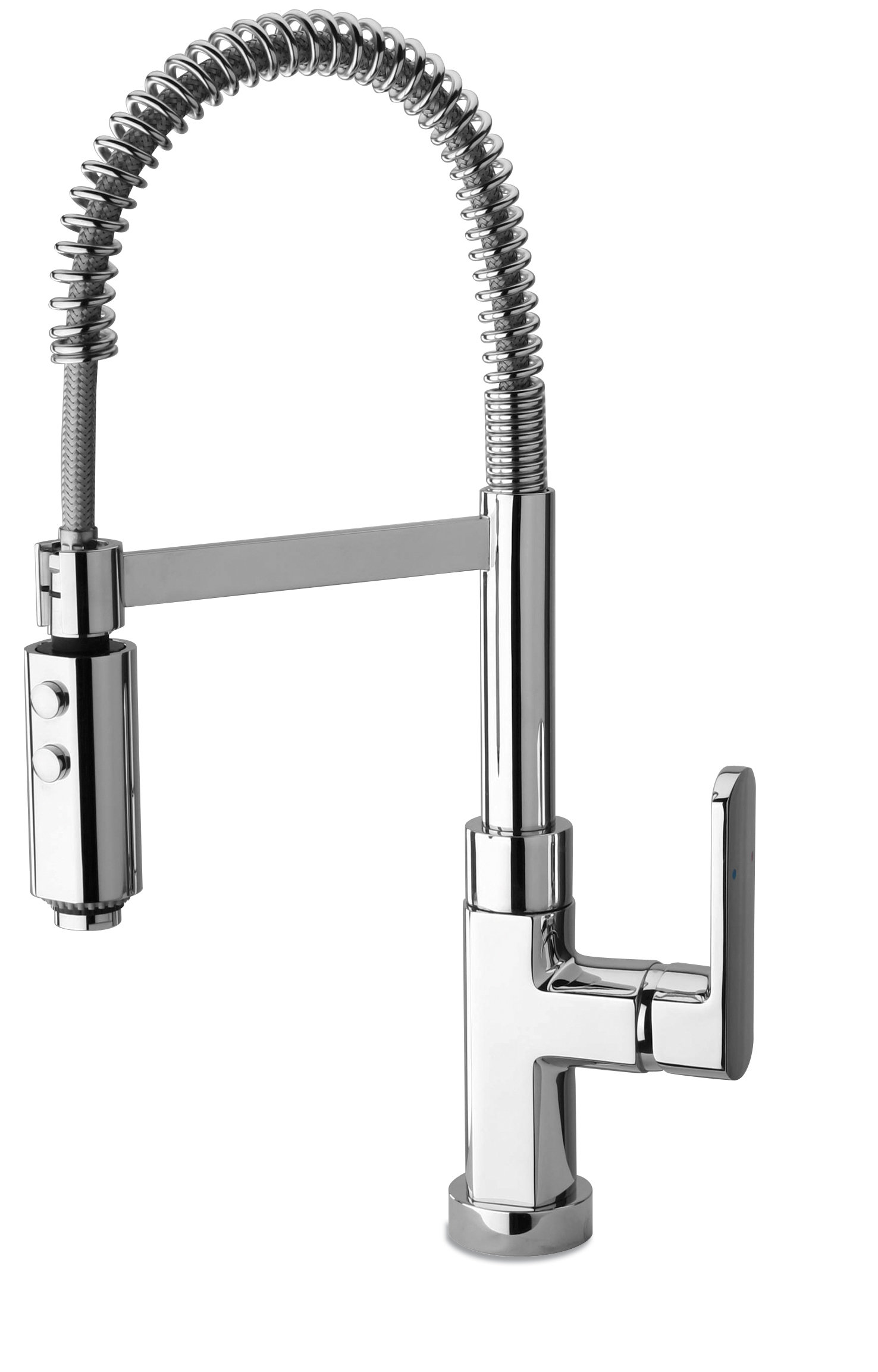 LaToscana Novello Single Handle Spring Spout Pull-Out Kitchen Faucet ...