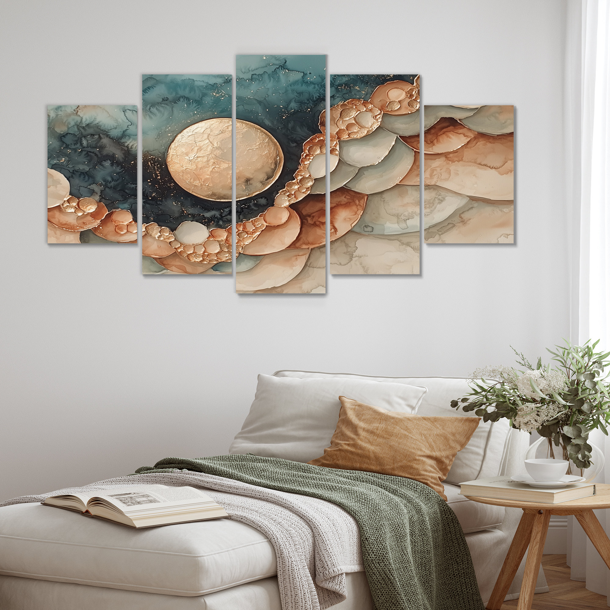 Wrought Studio™ Nyvea - Moon Wall Decor - Astronomy Wall Art | Wayfair
