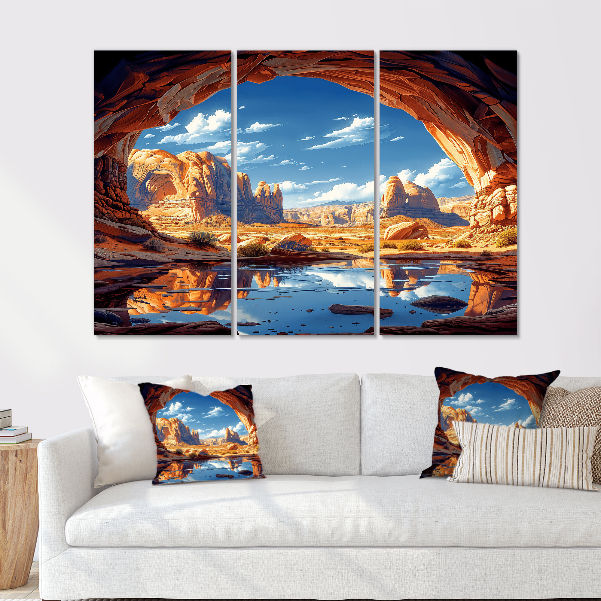 Loon Peak® Arches National Park Desert Caves Landscape II - Canyon Wall ...