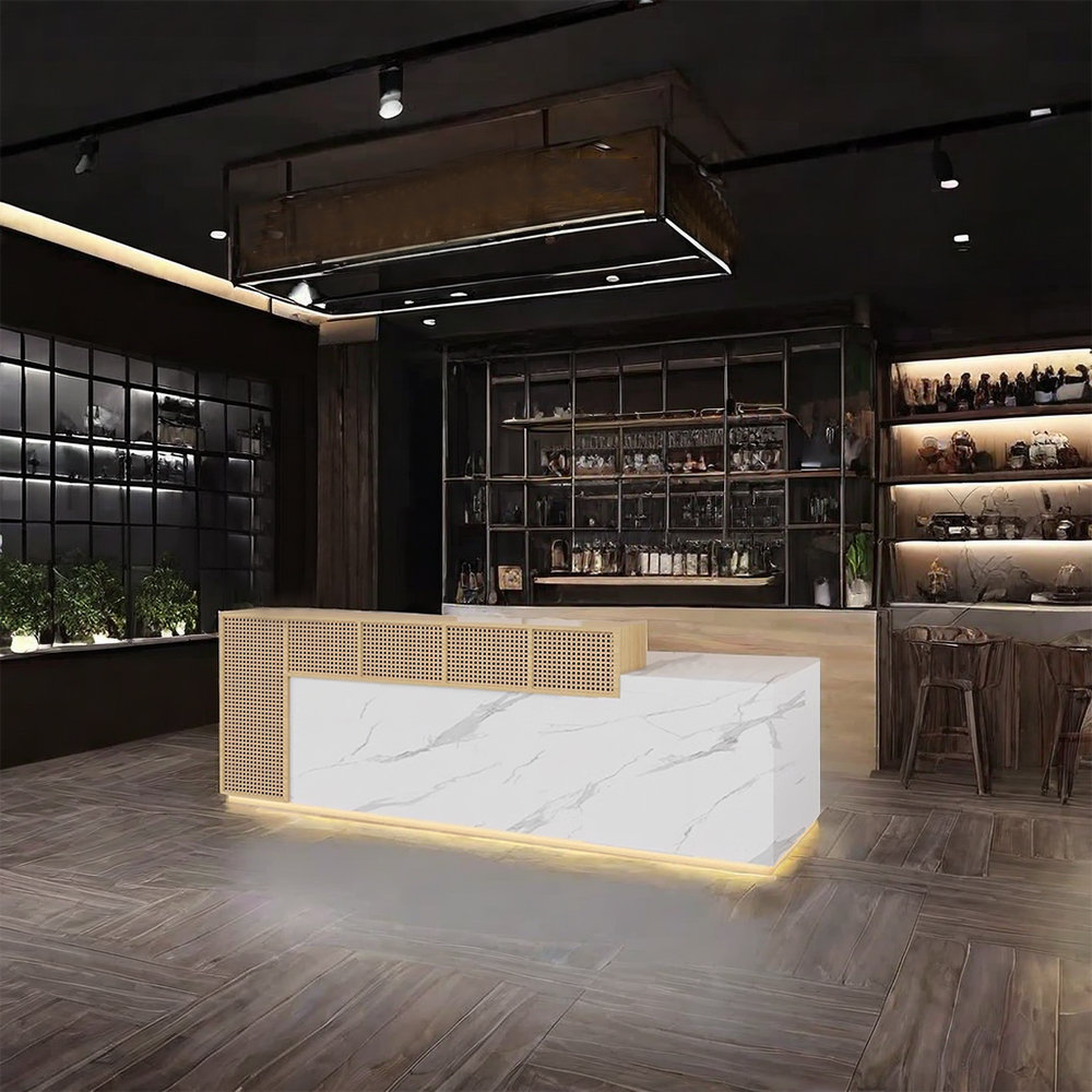 LKIWXAQ RECEPTION DESK Retro Large Bar Counter Reception - Wayfair Canada