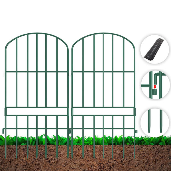 NEENCA 15 Pack Animal Barrier Garden Metal Fence | Wayfair