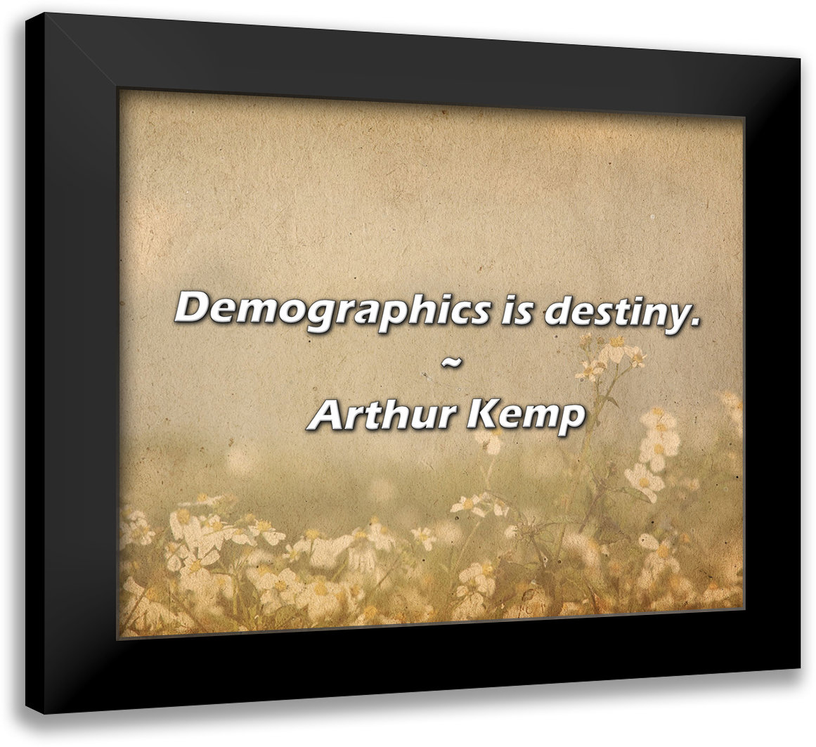 ATX Art Group LLC Arthur Kemp Quote: Demographics is destiny. | Wayfair