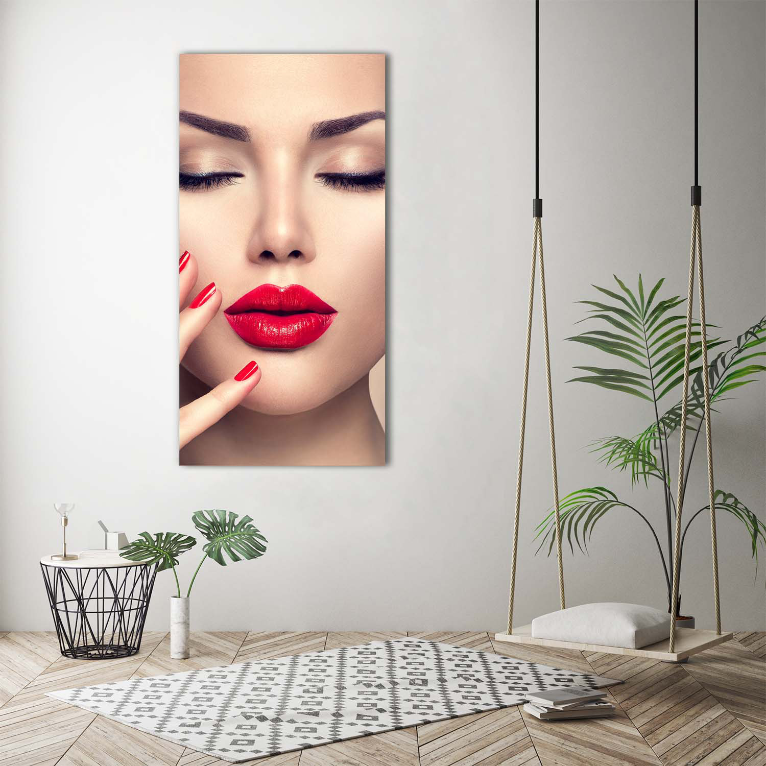 Canora Grey Red Lips - Wrapped Canvas Art Prints | Wayfair.co.uk