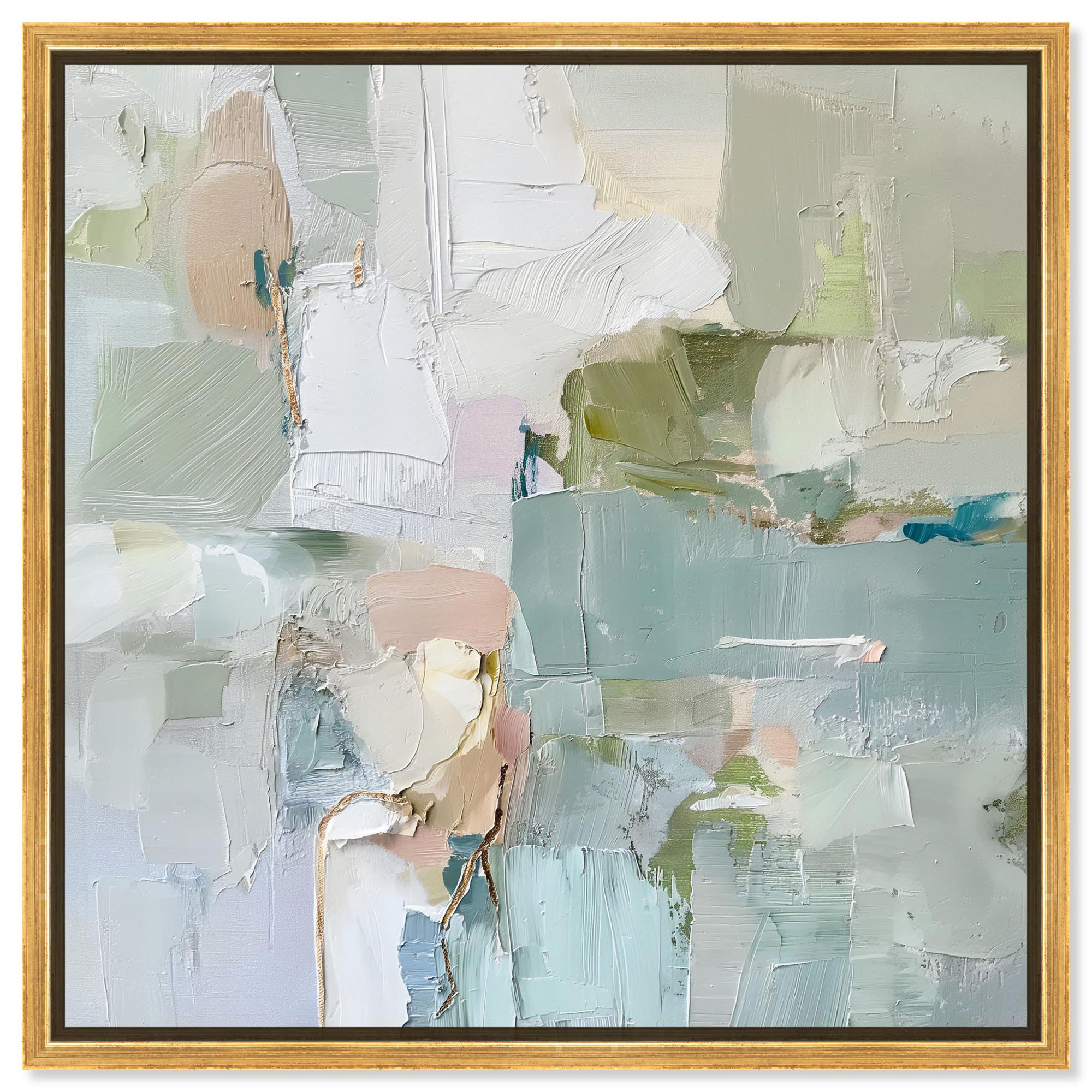 Art Remedy Jade Sweep I Canvas Minimal Abstracts by Art Remedy | Wayfair