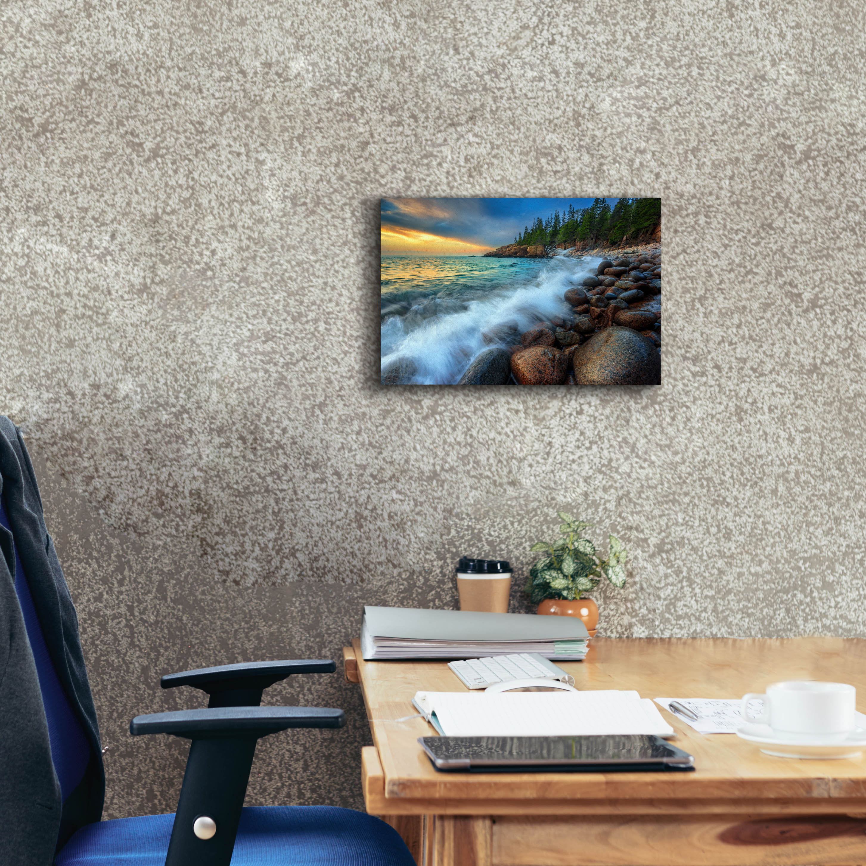 Epic Graffiti 'Spring Morning In Monument Cove' by Rick Berk Canvas ...