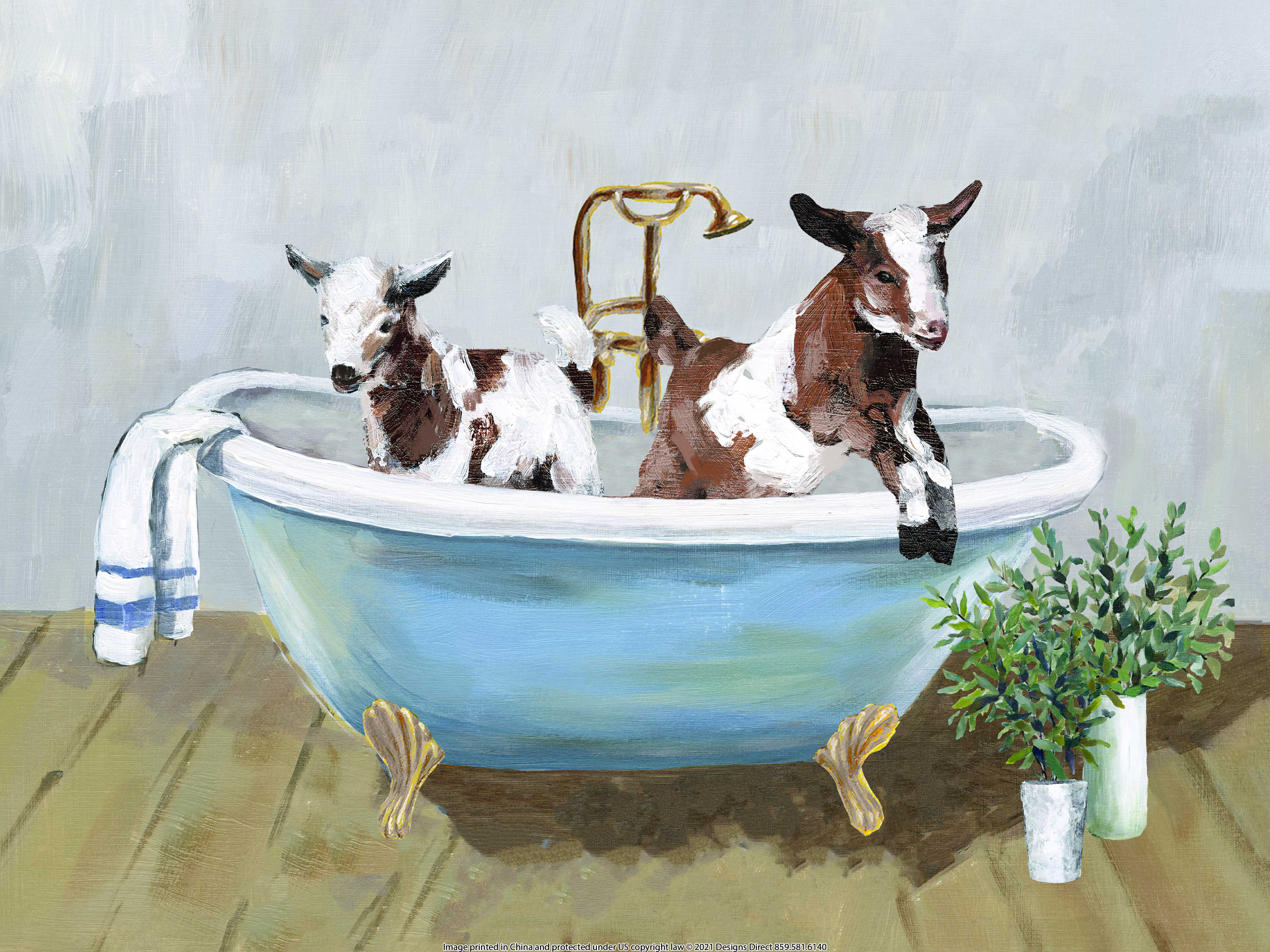 Trinx Goats In Bath Tub & Reviews | Wayfair
