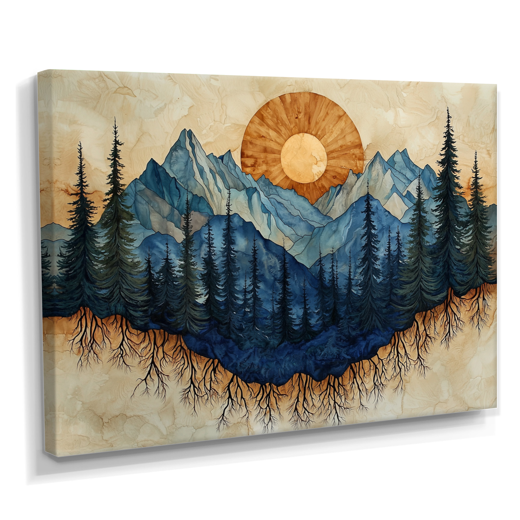 Millwood Pines Geovoni Mountain Forest Pine Tree Roots I - Mountains ...