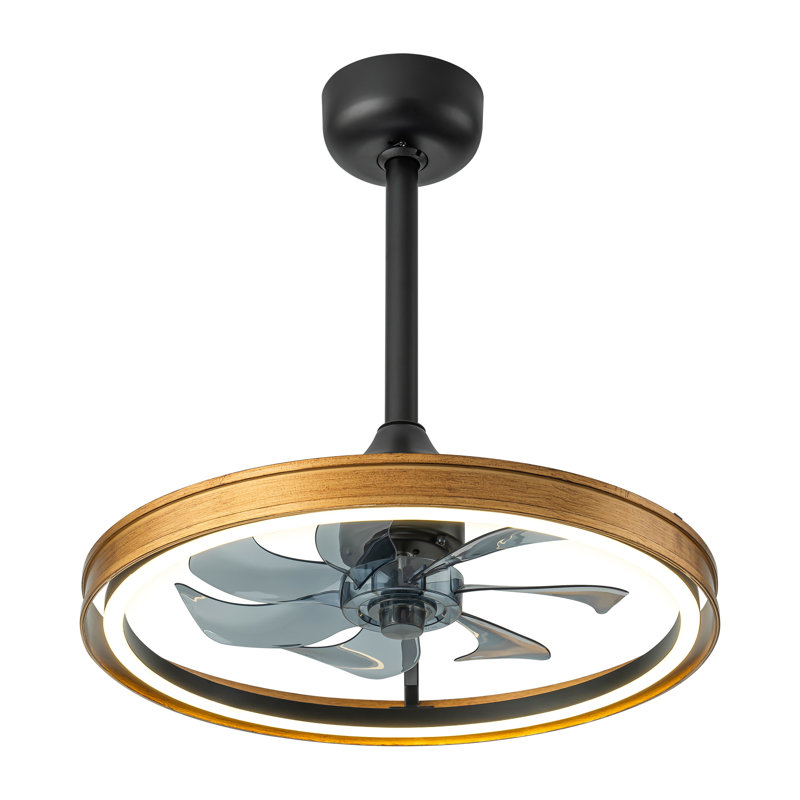 Wrought Studio™ Keetan 13.78'' Ceiling Fan with LED Lights | Wayfair