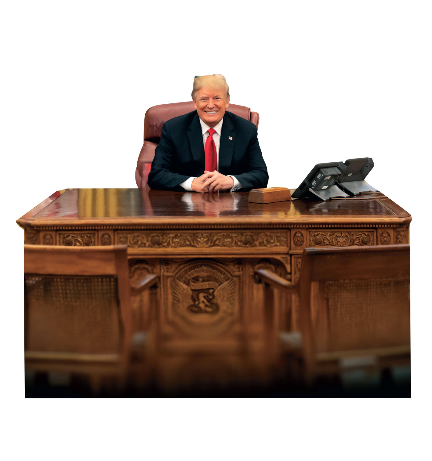 Advanced Graphics President Trump Behind Desk - Wayfair Canada