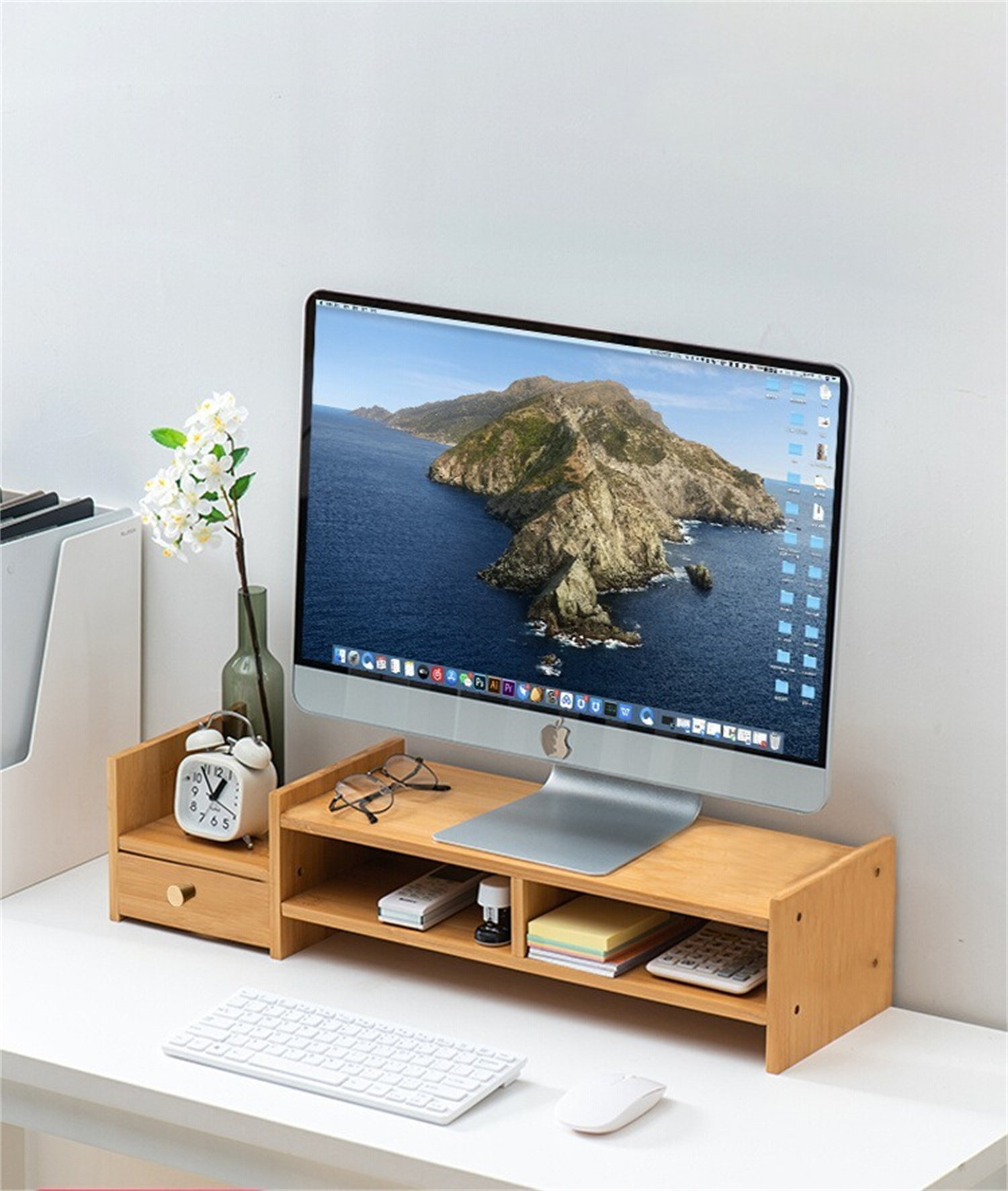 Hokku Designs Desktop Computer Monitor Riser Stand - Wayfair Canada