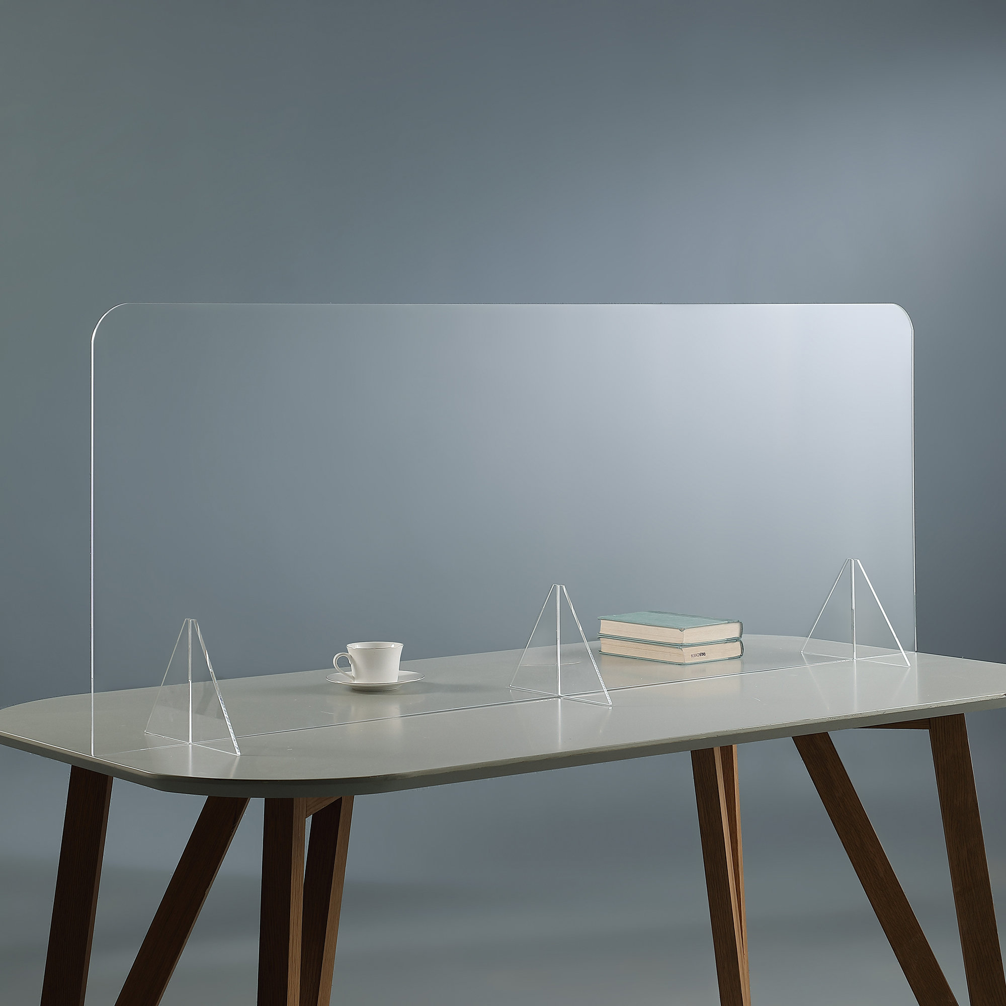 ORE Furniture Desktop Rectangular Protective Shield 1 Panel Classroom ...