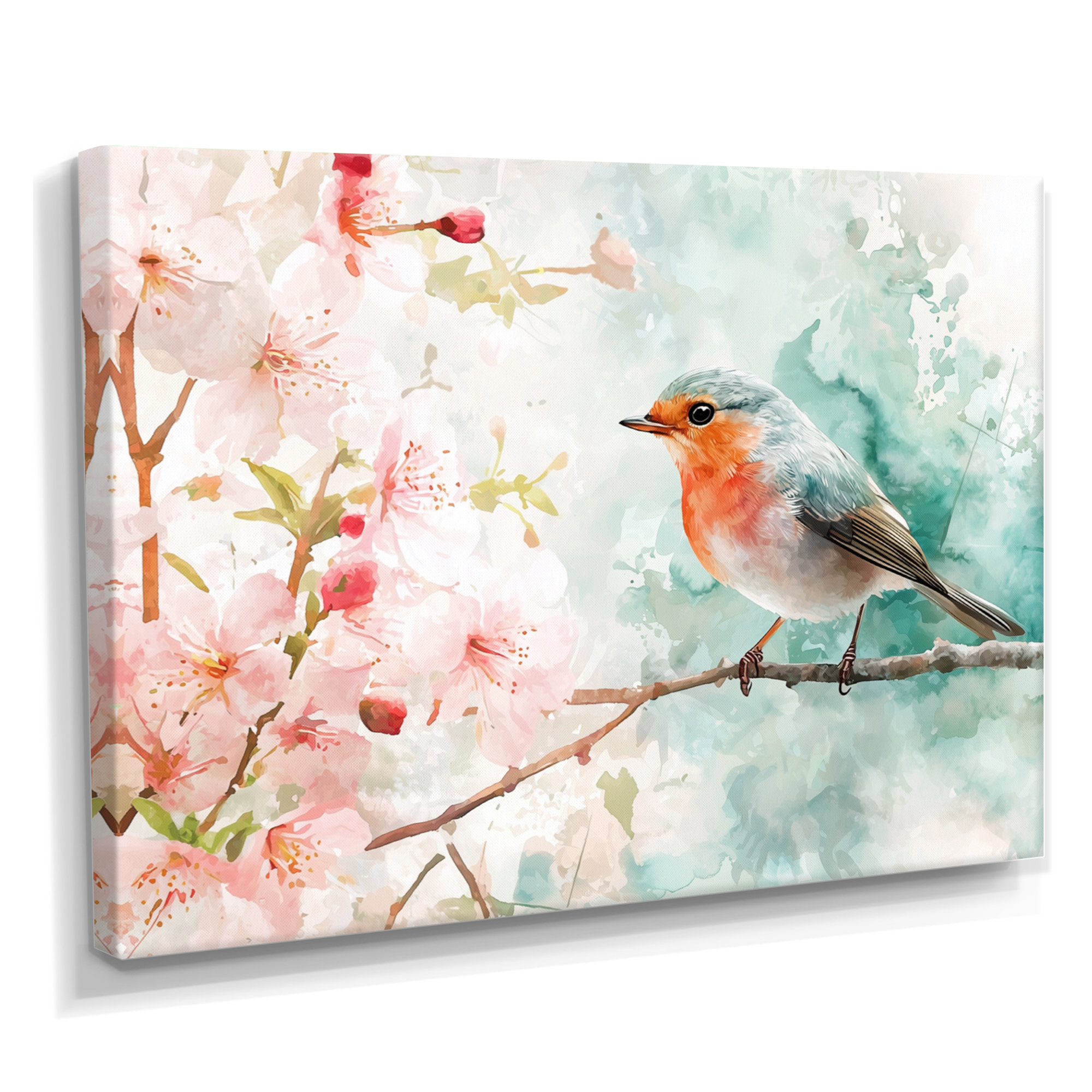 Dakota Fields Bird Robin Song In The Garden I - Bird Wall Art Print ...